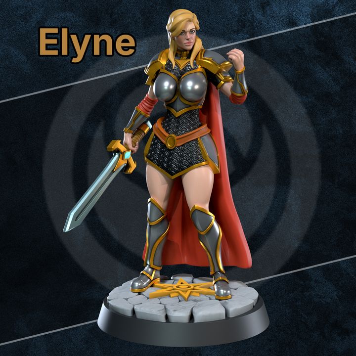 3D Printable Elyne | 32mm + NSFW by Fey Form